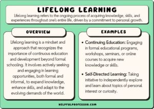 Examples of Lifelong Learning for Personal Growth