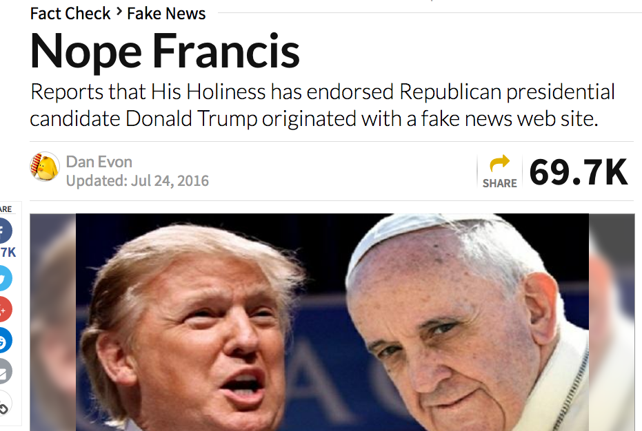 Examples of Misinformation on Social Media