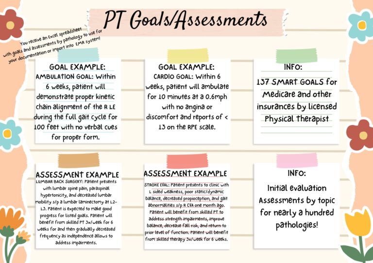 Examples of Physical Therapy Documentation
