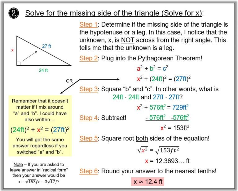 Pythagorean Theorem Examples You Need to Know
